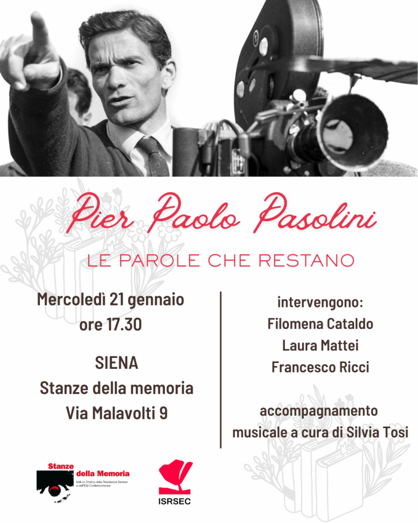 Le parole che restano | Pier Paolo Pasolini | Siena